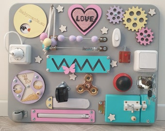 Sensory Panel Montessori Activity Table Babymania Busy Board - Etsy