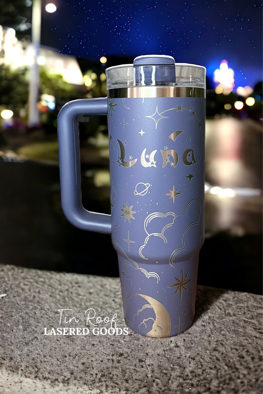 Celestial Stars Galaxy Full Wrap Design Moon and Stars Cosmo Astronomy ...