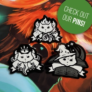 Custom Dnd Class Cat Sticker Pack | Dnd Cat Stickers | Dnd Stickers ...