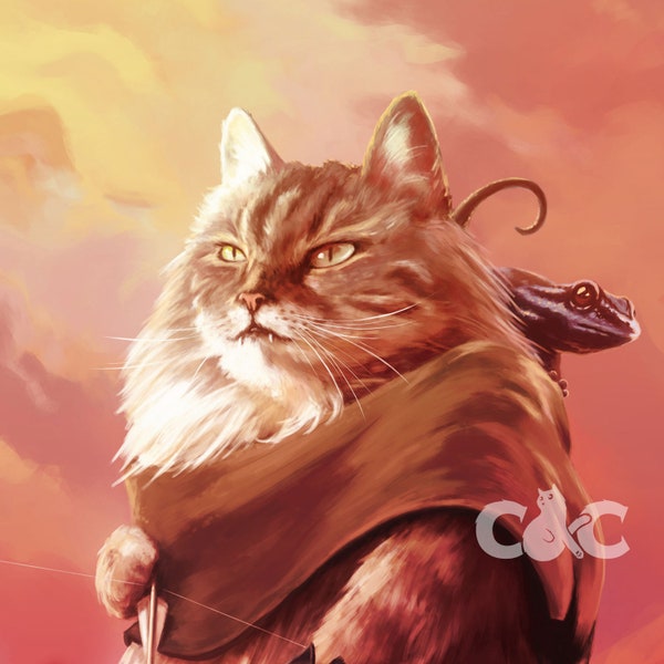 Cat Fantasy Art - Etsy