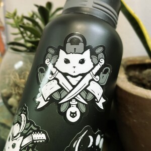 Custom Dnd Class Cat Sticker Pack | Dnd Cat Stickers | Dnd Stickers ...