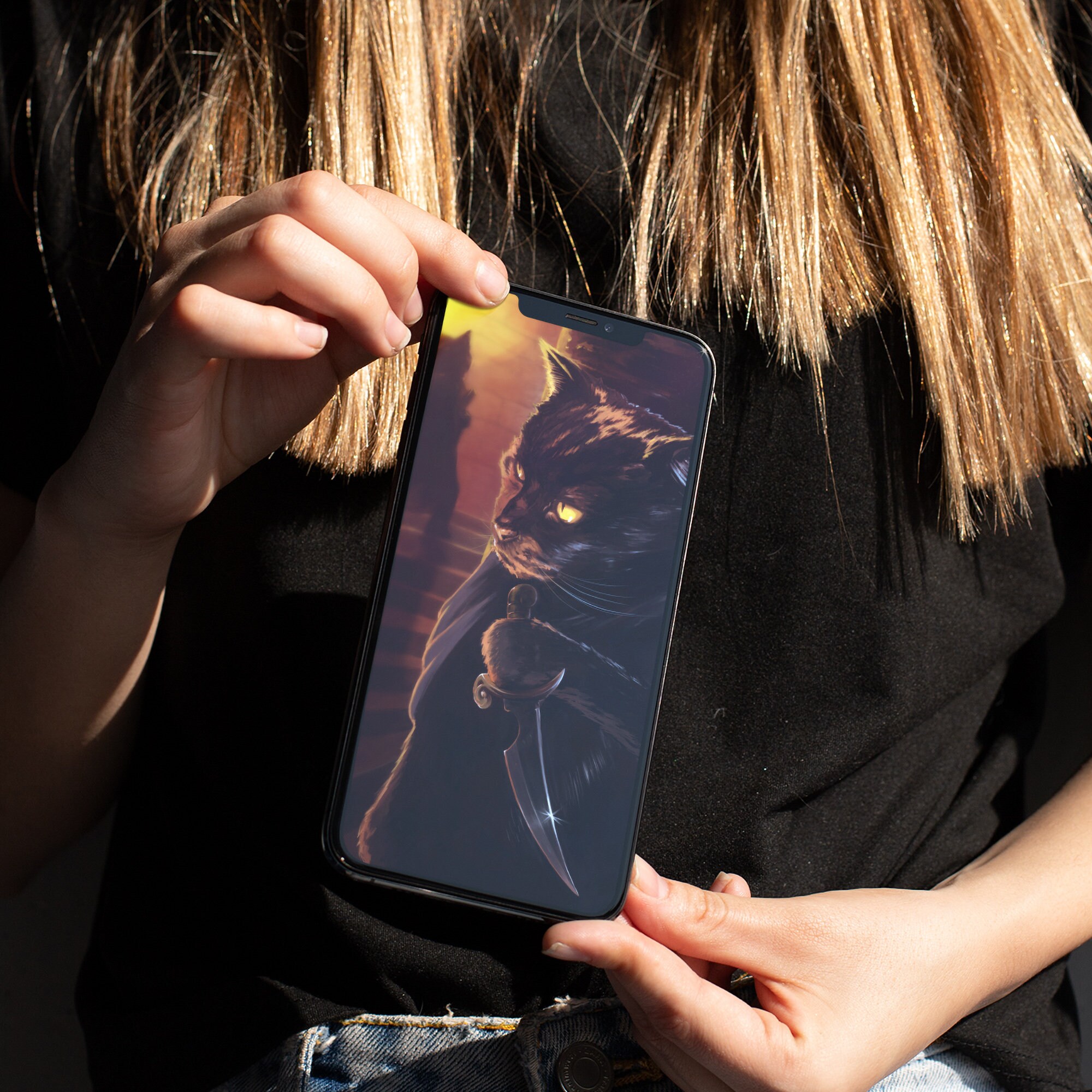 Warlock Cat Printable Digital Download - Etsy