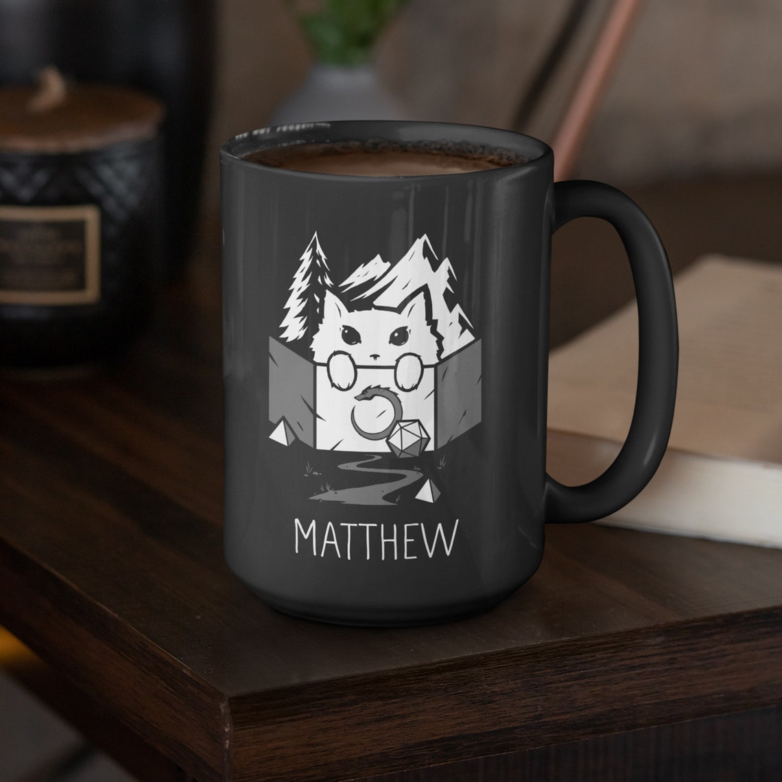 Personalized Dnd Mug Dnd Class Cats Personalized Dungeons - Etsy
