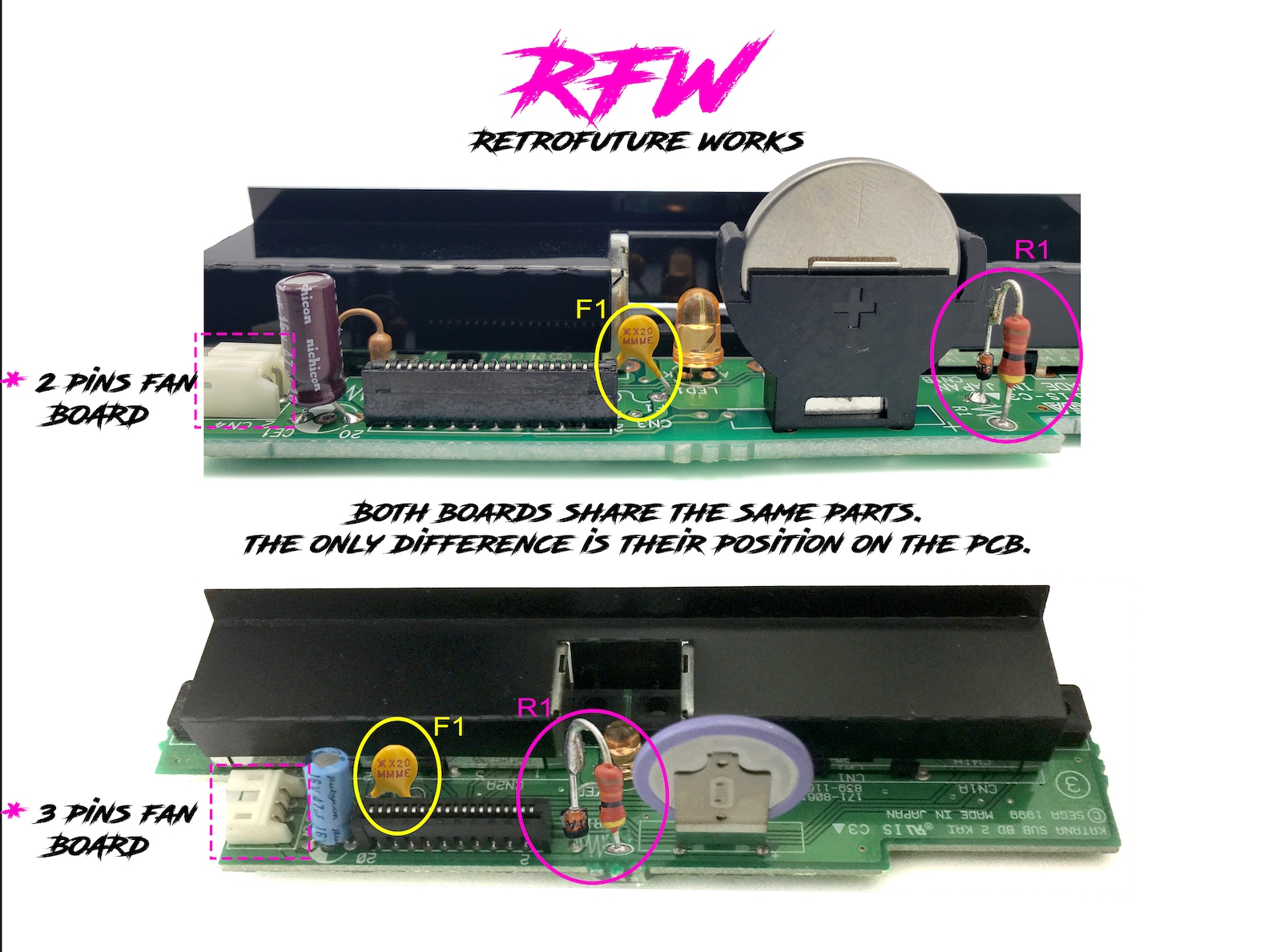 Sega Dreamcast Controller Port Board PCB -repair/upgrade - Fuse ...