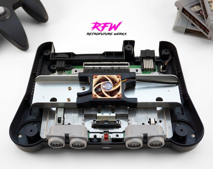 N64 Fan Mod V2.0 PCB and Support Bracket for 5V Noctua Fan Nintendo 64 ...
