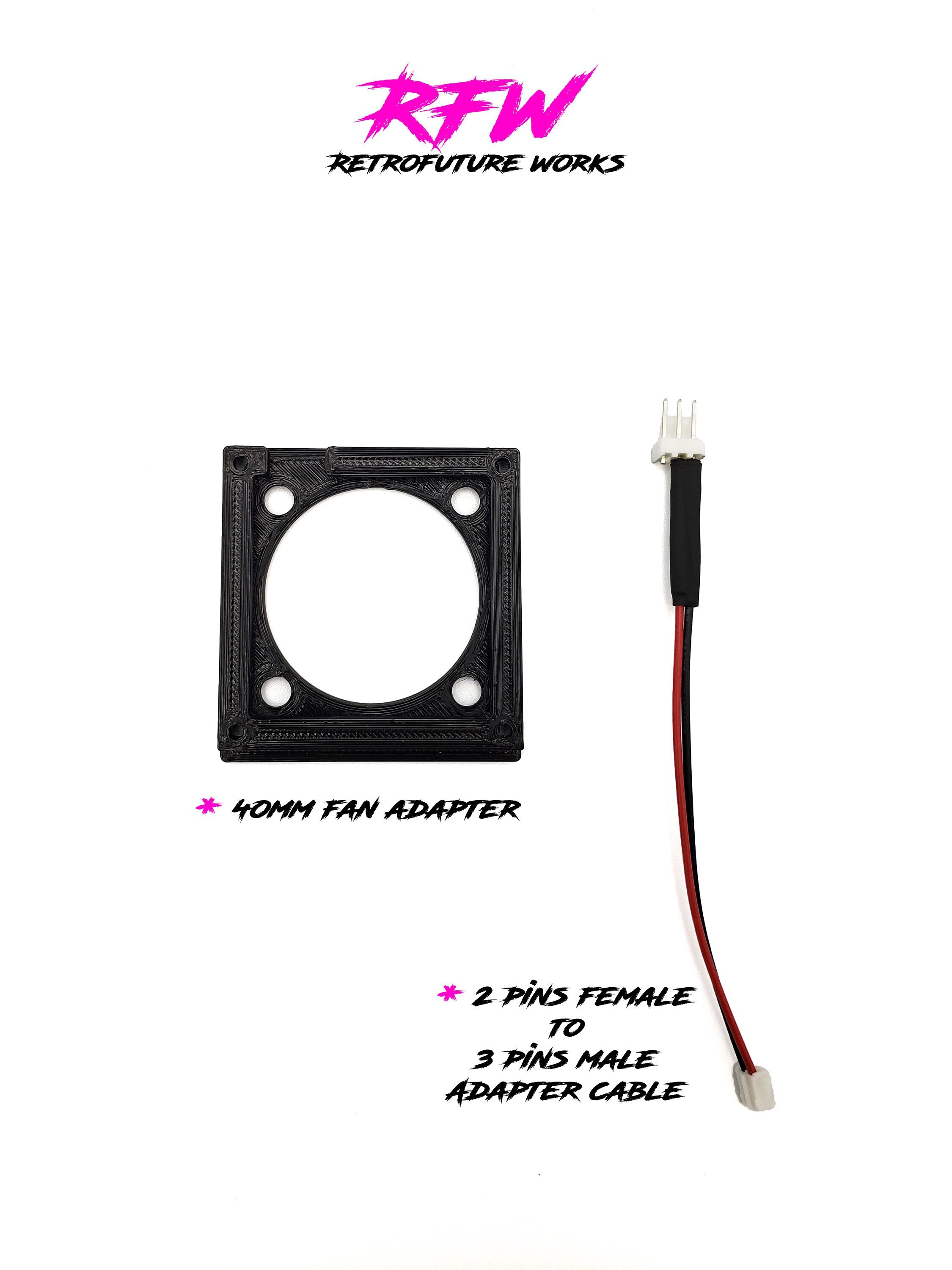 Nintendo Gamecube - Adapter Bracket for Noctua Fan + Adapter Cable ...