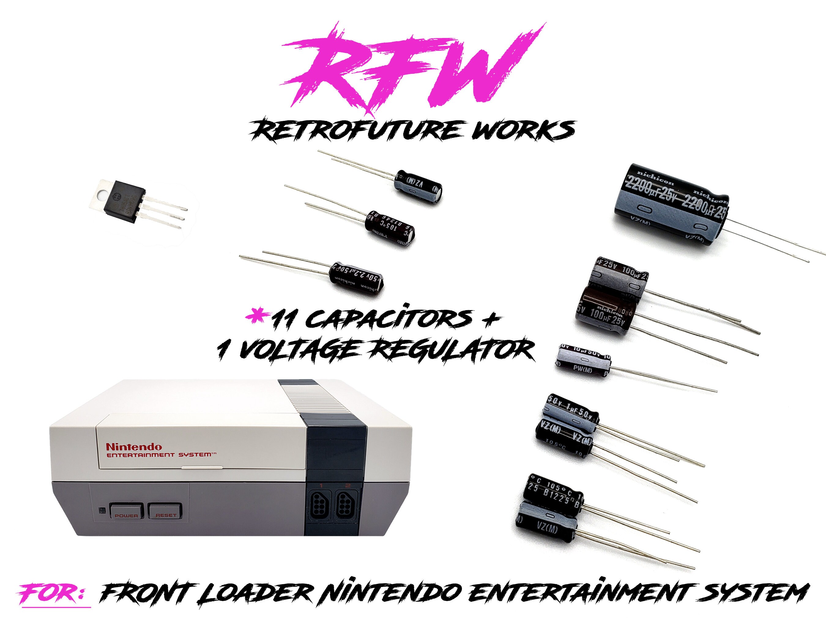 NES Front loader Console Nintendo Entertainment System -Nichicon ...