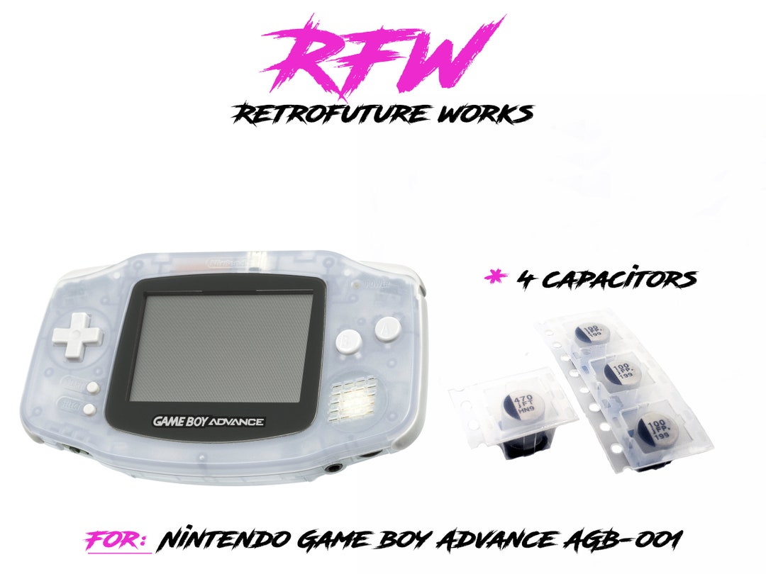 Nintendo Game Boy Advance GBA AGB-001 / SMD Panasonic Capacitor Kit ...