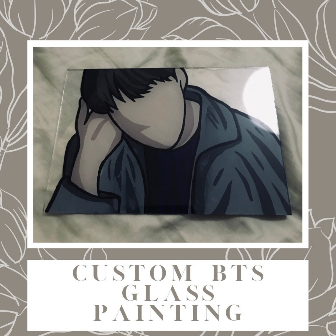 Custom BTS Glass Painting | Etsy Custom BTS Glass Painting | Etsy