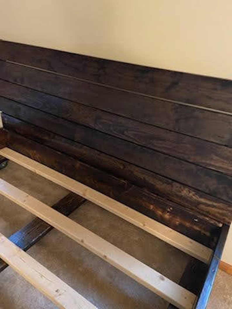 Rustic Farmhouse Bed Frame and Headboard - Etsy