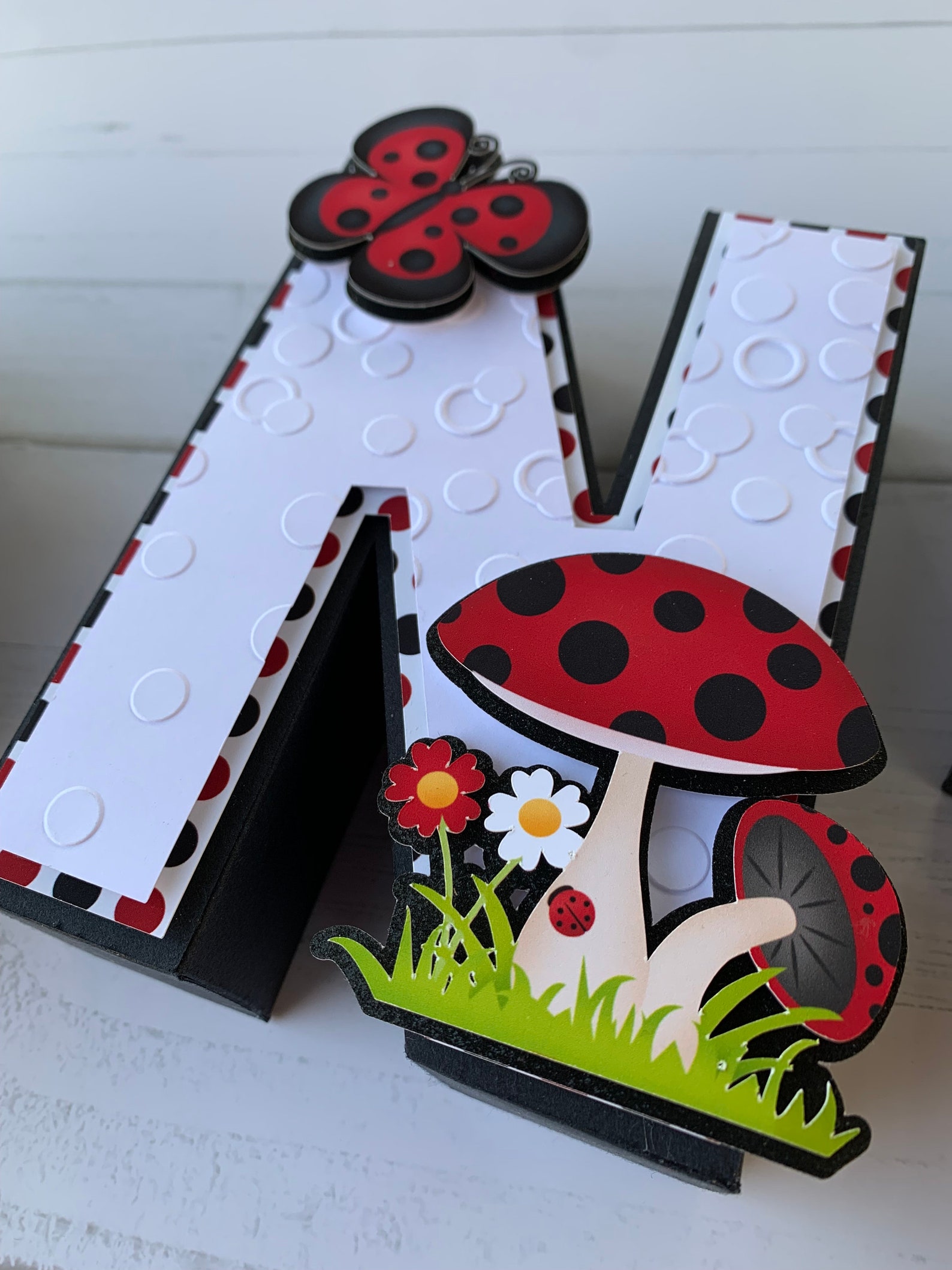 Ladybug 3D Letters Party Decorations Ladybug Birthday Party - Etsy