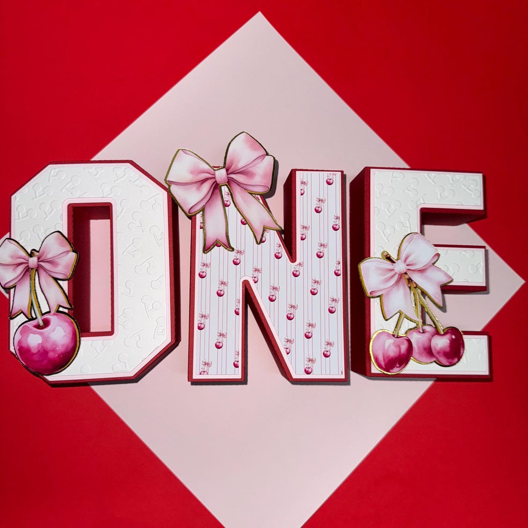 Cherry Coquette Party Decorations, Cherry Party, Cherry Coquette 3D ...