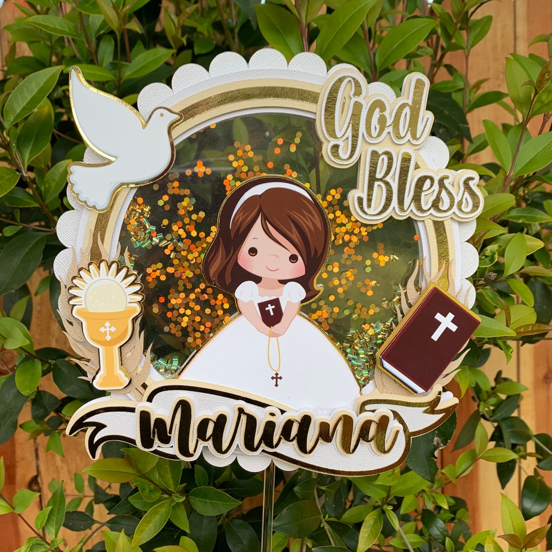 First Communion Cake Topper, Mi Primera Comunion, Communion Party ...