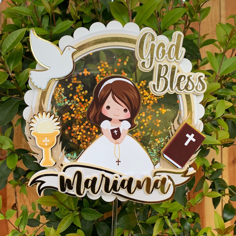 1st Communion Cake Topper - Etsy