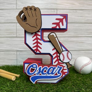 Baseball Party Decorations, Baseball 3D Letter, Baseball Party ...