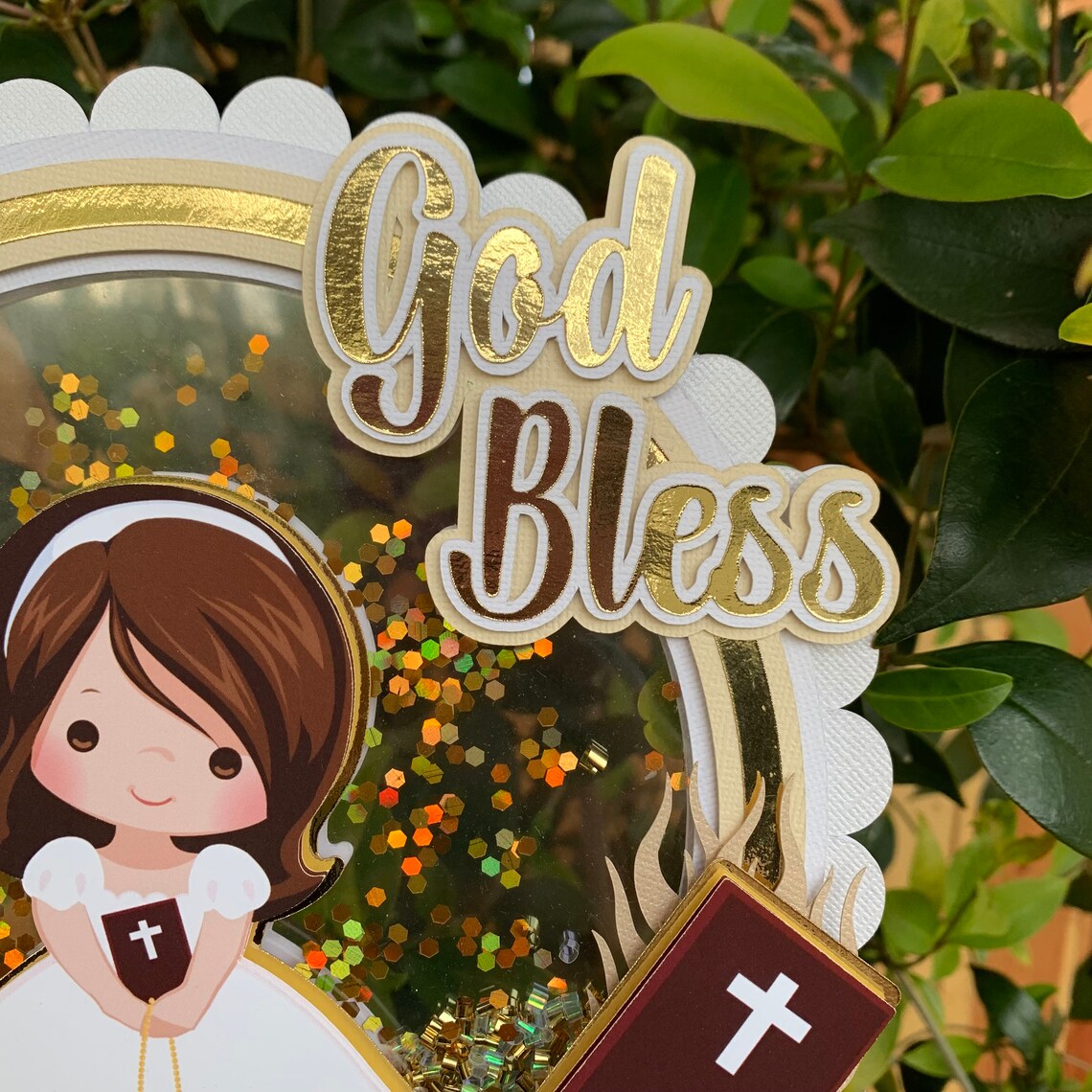 Topper de pastel de primera comunión Mi Primera Comunión - Etsy España