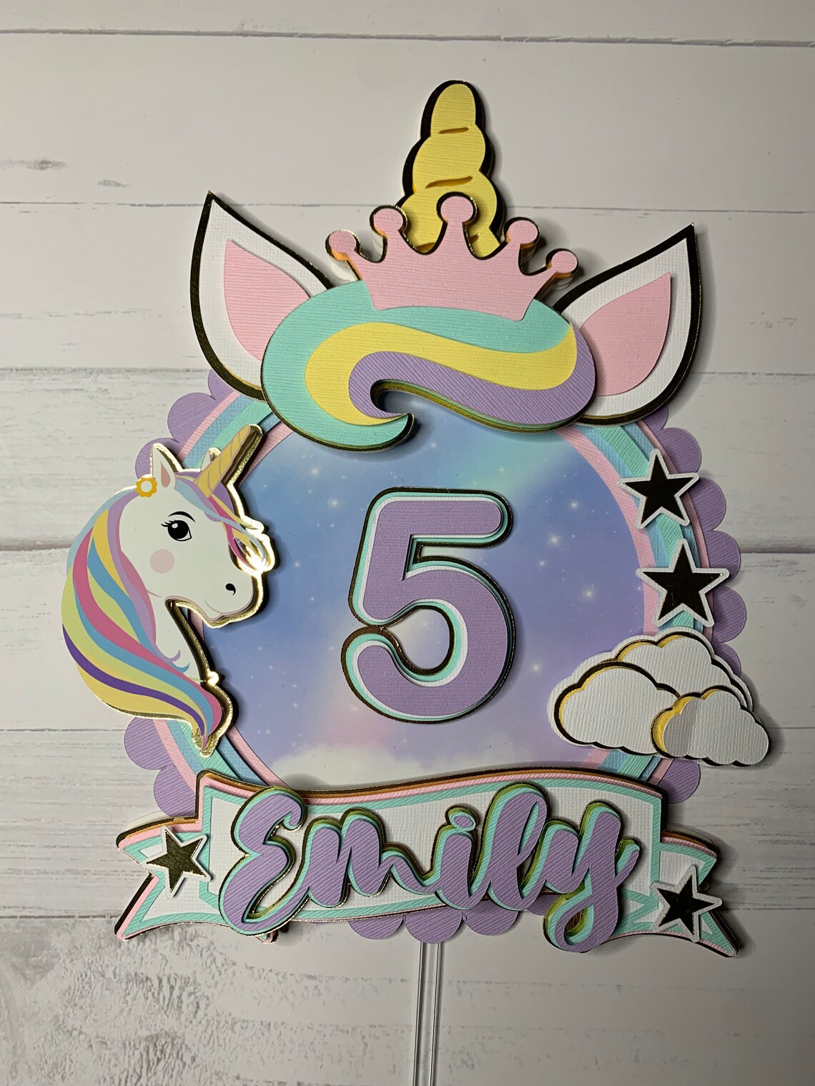 Unicorn Cake Topper Unicorn Party Decoration Unicorn Party - Etsy