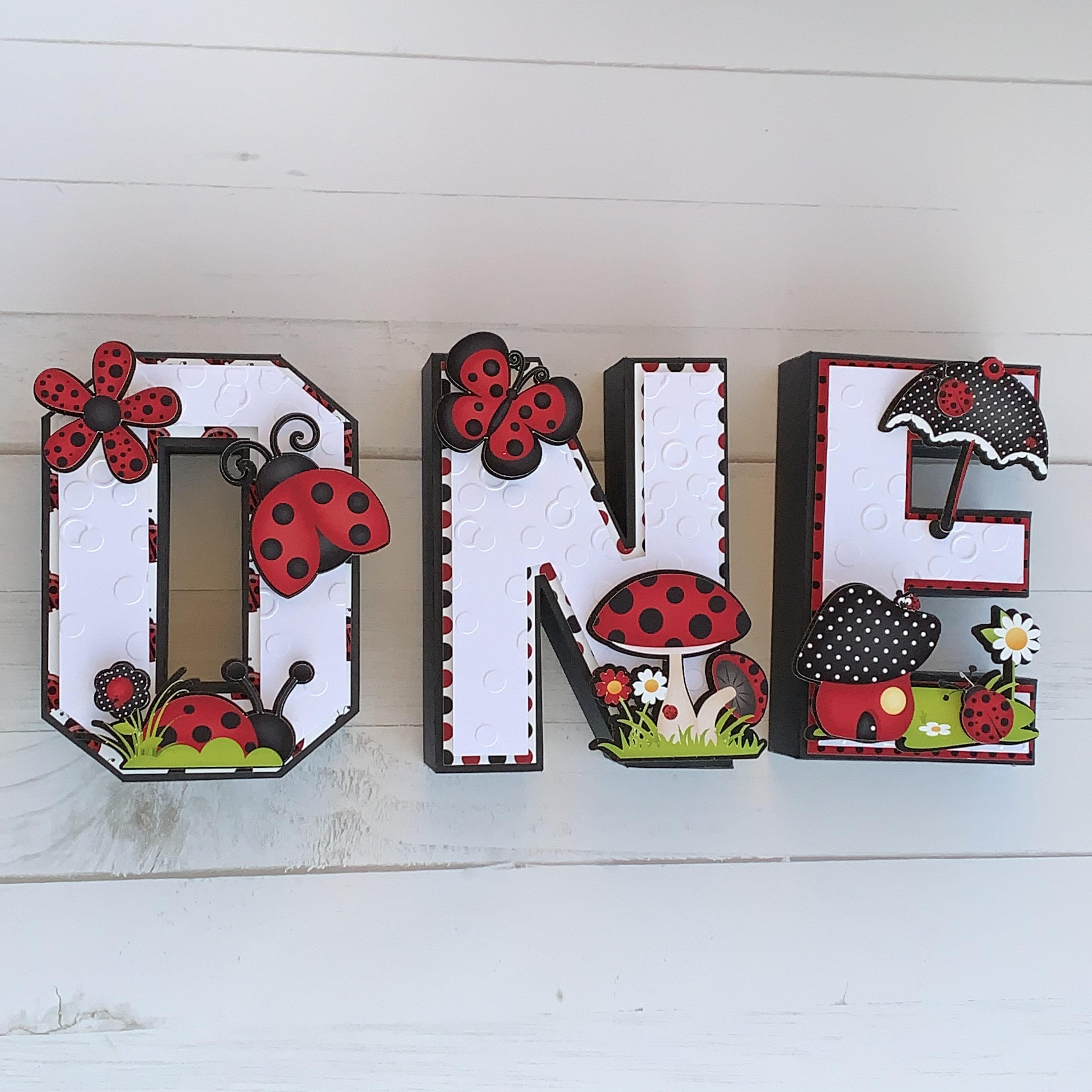 Ladybug 3D Letters Party Decorations Ladybug Birthday Party - Etsy