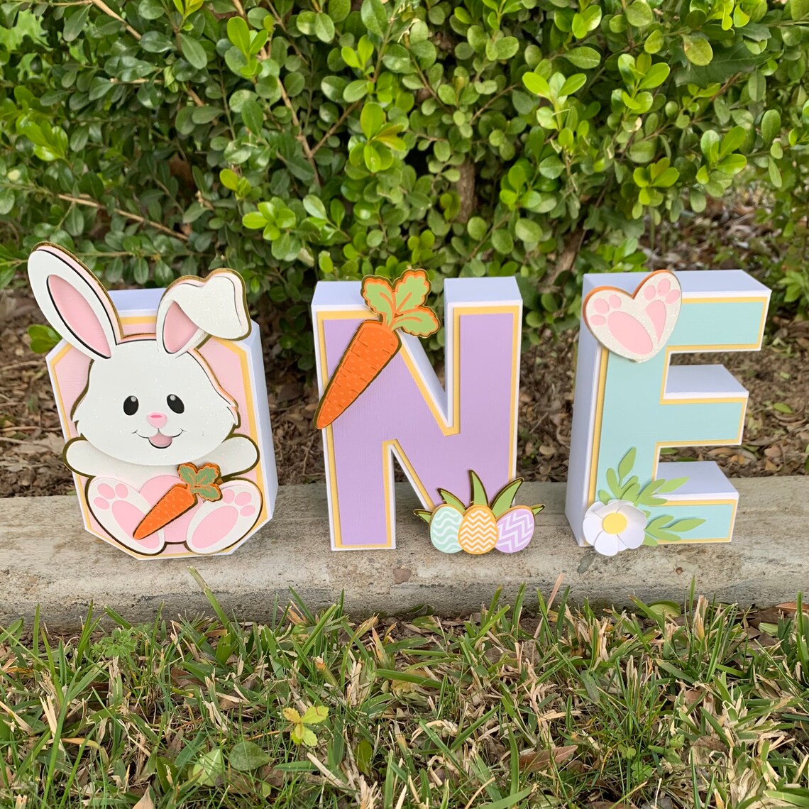 Easter 3D Letters Party Decorations Easter Birthday Party - Etsy