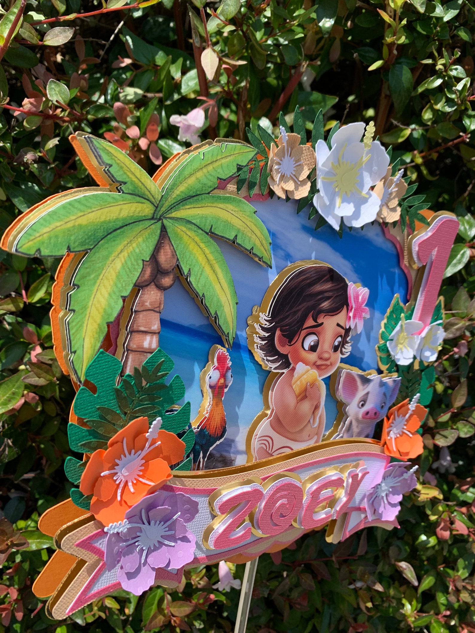 Moana Cake Topper Moana Party Decor Party Decorations - Etsy