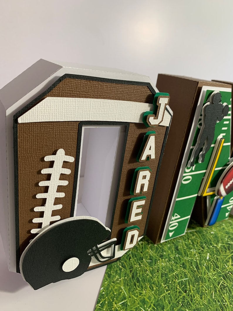 Football 3D Letters, Party Decorations, Football Birthday Party ...