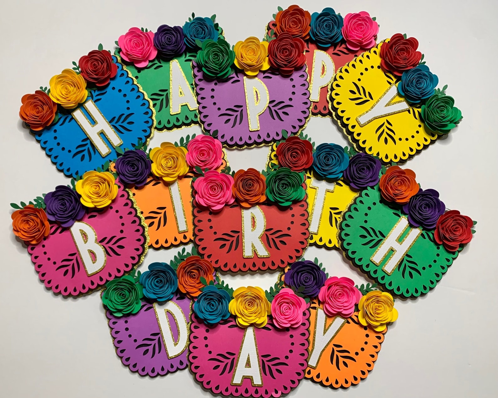 Fiesta Birthday Banner Party Decorations Papel Picado - Etsy