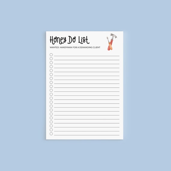 Funny Honey Do List
