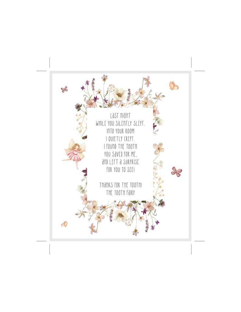 Tooth Fairy Poem, First Tooth Letter, Tooth Fairy Download, Tooth Fairy ...