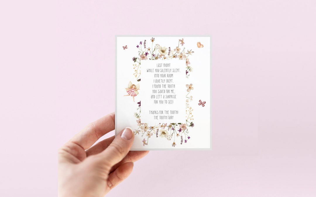 Tooth Fairy Poem, First Tooth Letter, Tooth Fairy Download, Tooth Fairy ...