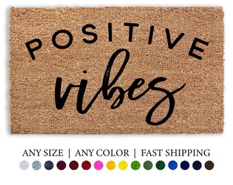 Good Vibes Only Door Mat | Etsy