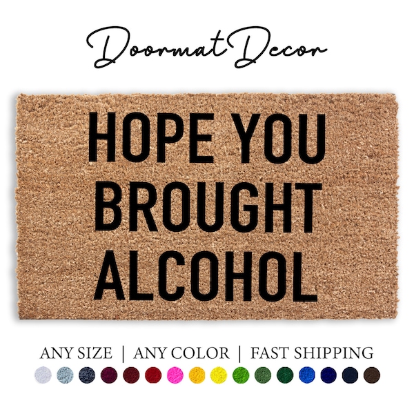 Alcohol Doormat - Etsy