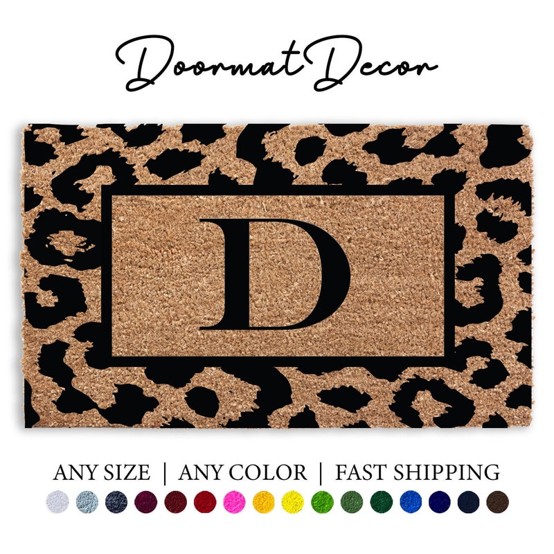 Leopard Door Mat - Etsy