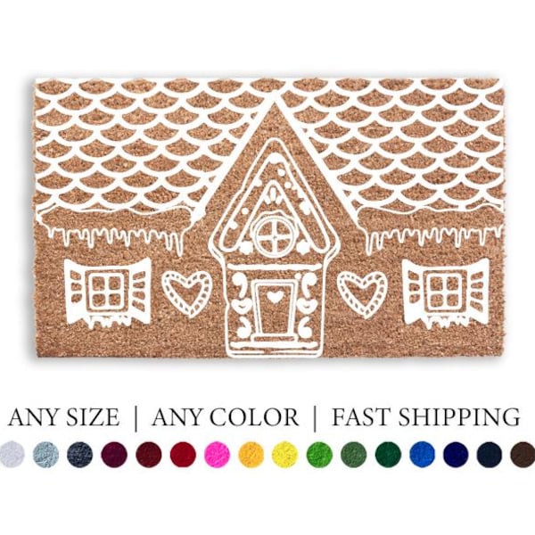 Gingerbread Man Floor Mat - Etsy