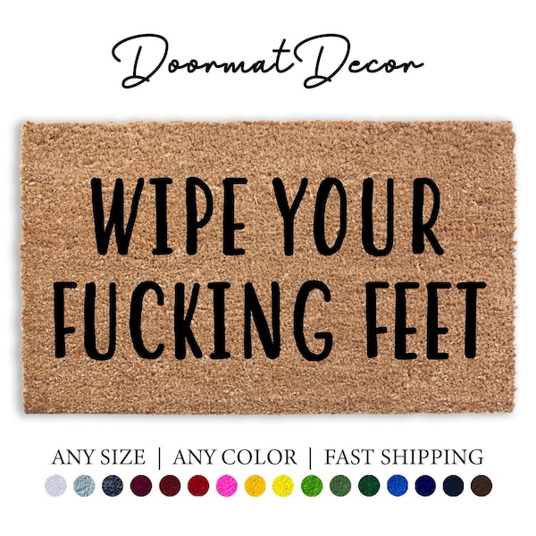 Wipe Your Feet Sign - Etsy
