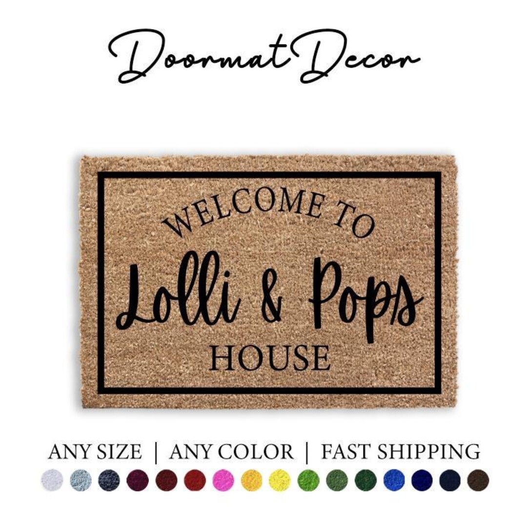 Nana Papa Doormat Custom Grandparent Gift Rug Welcome Home Décor - Etsy