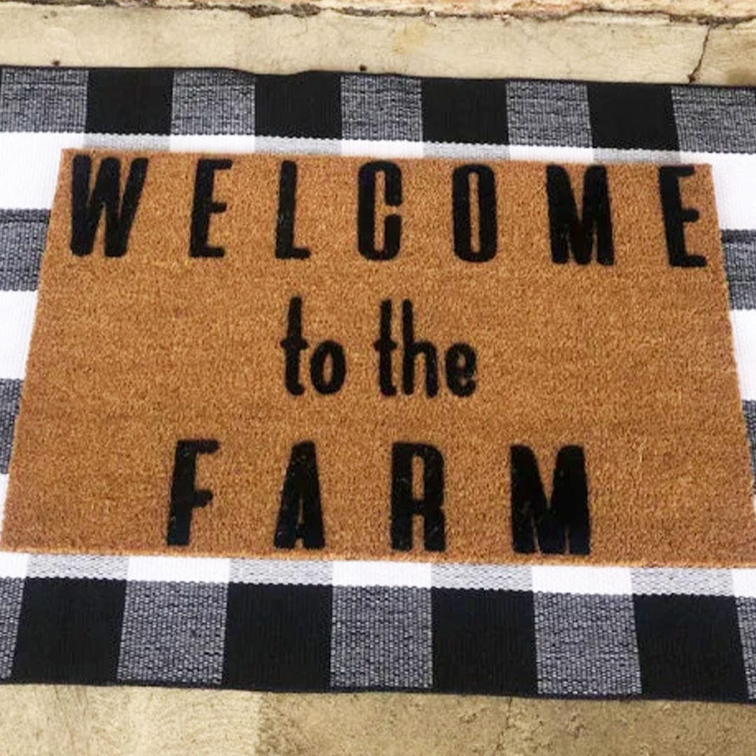 Welcome Mat for Farmhouse Cabin Decor Custom Outdoor Doormat Gift - Etsy