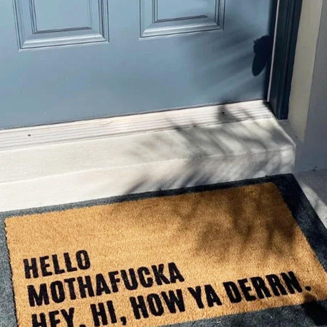 Hello Mothafucka Doormat Funny Welcome Mat Custom Outdoor Rug - Etsy