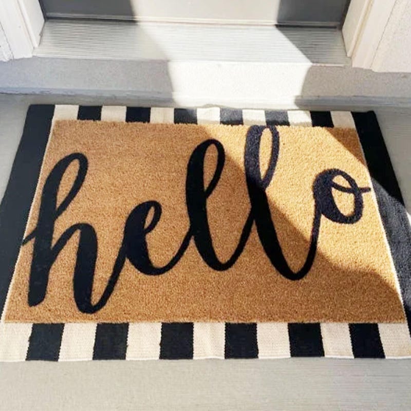 Hello Doormat - Etsy