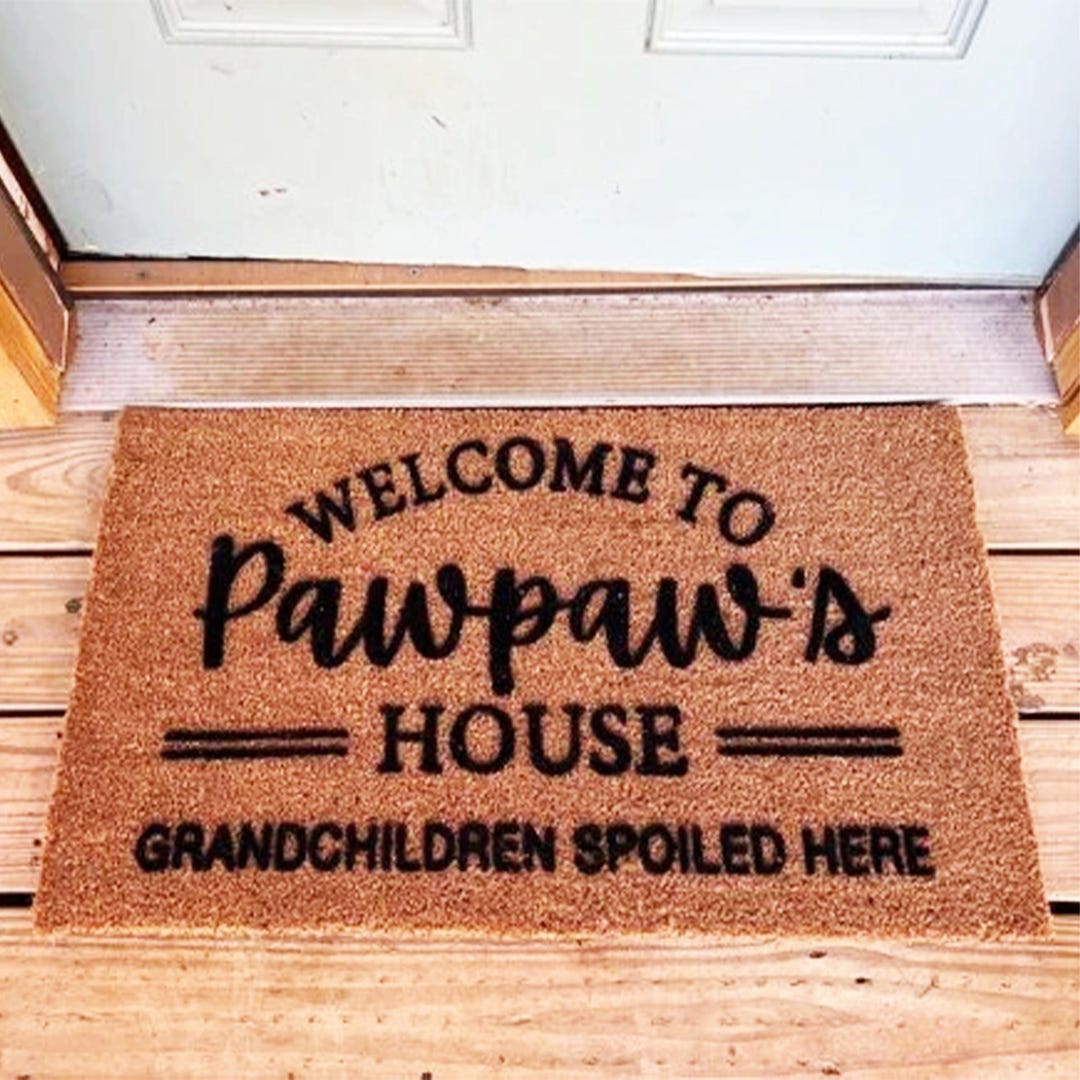 Personalized Welcome Doormat for Nana Papas House Custom Grandparents ...