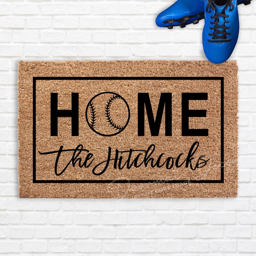 Baseball Softball Doormat Sports Team Gift Entryway Decor for Home - Etsy