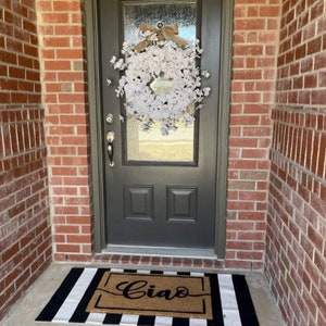 Ciao Flocked Coir Doormat, Italian Doormat, Ciao Italy European Outdoor ...