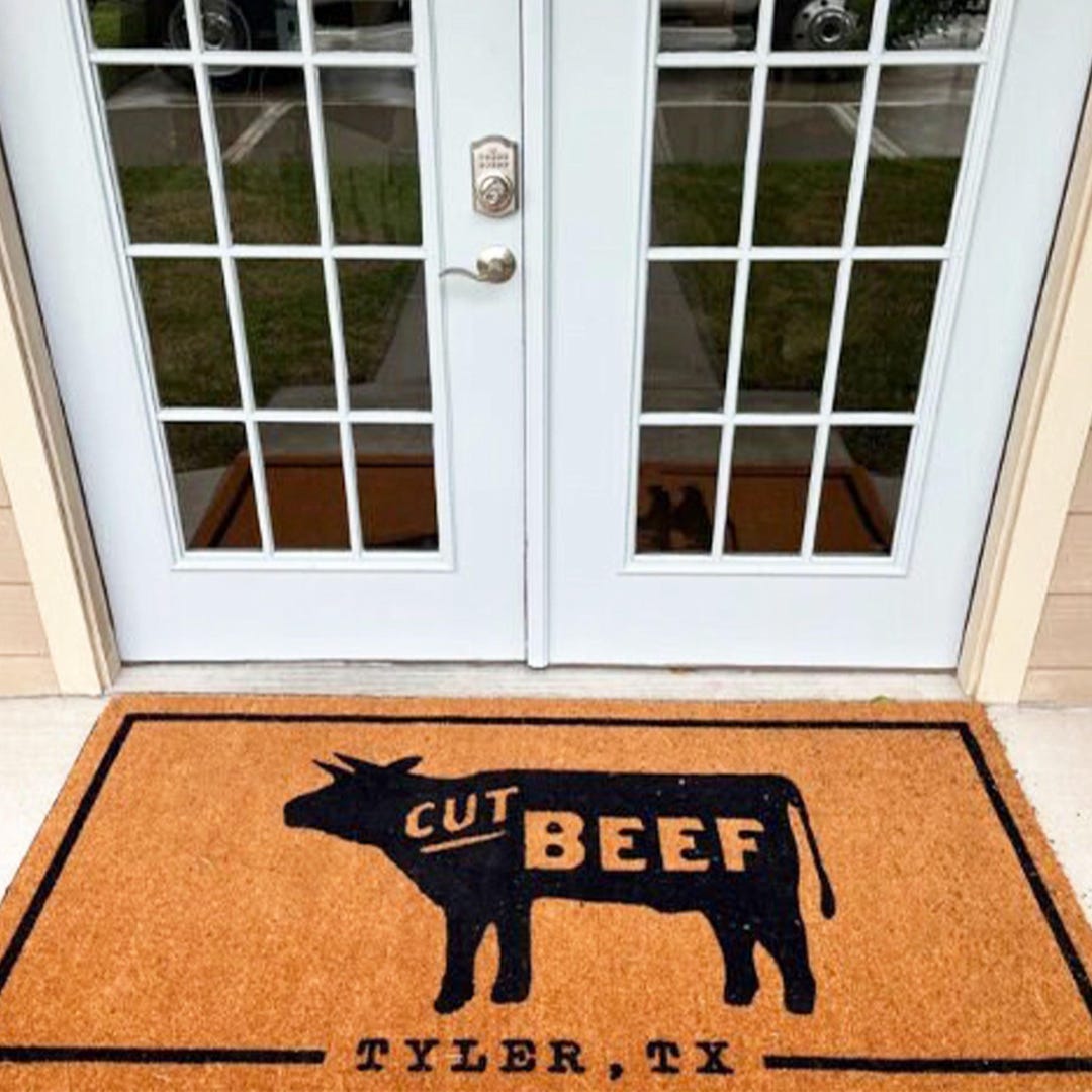 Custom Cattle Brand Doormat Personalized Logo Outdoor Mat Unique Gift ...