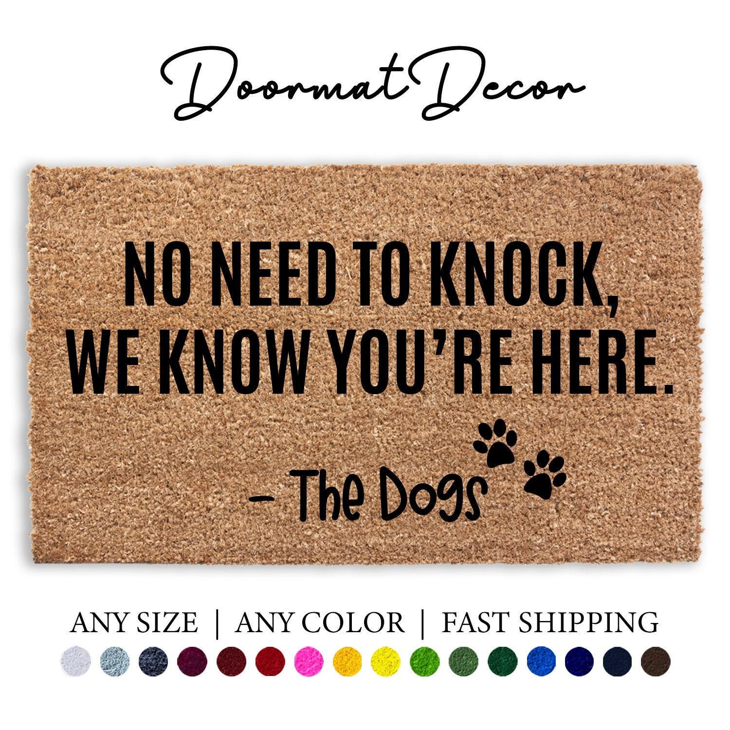Welcome Dogs Doormat - Paw Print Outdoor Mat for Pet Lovers - Etsy