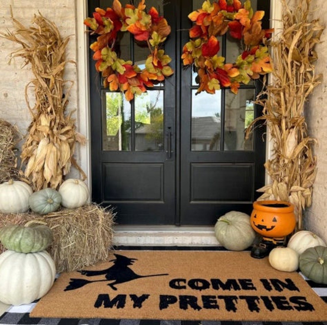 Come in My Pretties Witch Doormat Halloween Thanksgiving Fall - Etsy