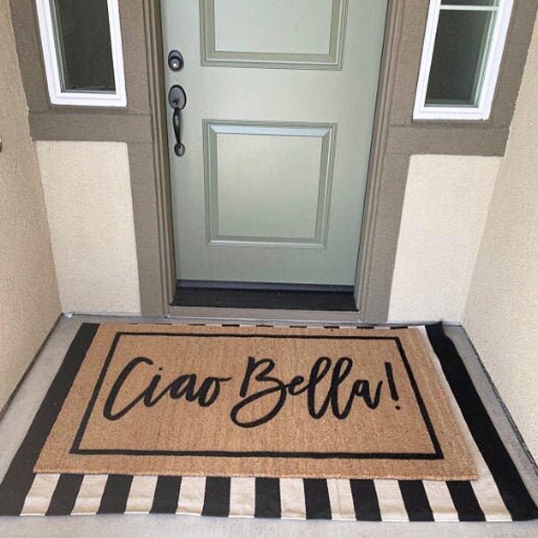 Personalized Coir Welcome Mat Custom Name Doormat Engagement Gift for ...