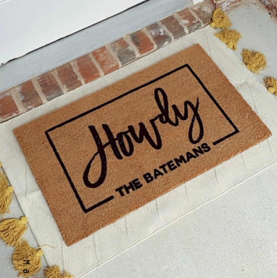 Howdy Texas A&M University Doormat, Personalized College Collegiate ...