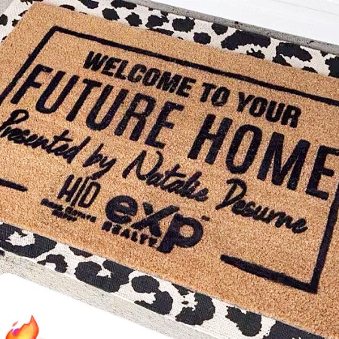 Welcome Home Doormat Real Estate Closing Gift Outdoor Welcome Mat for ...