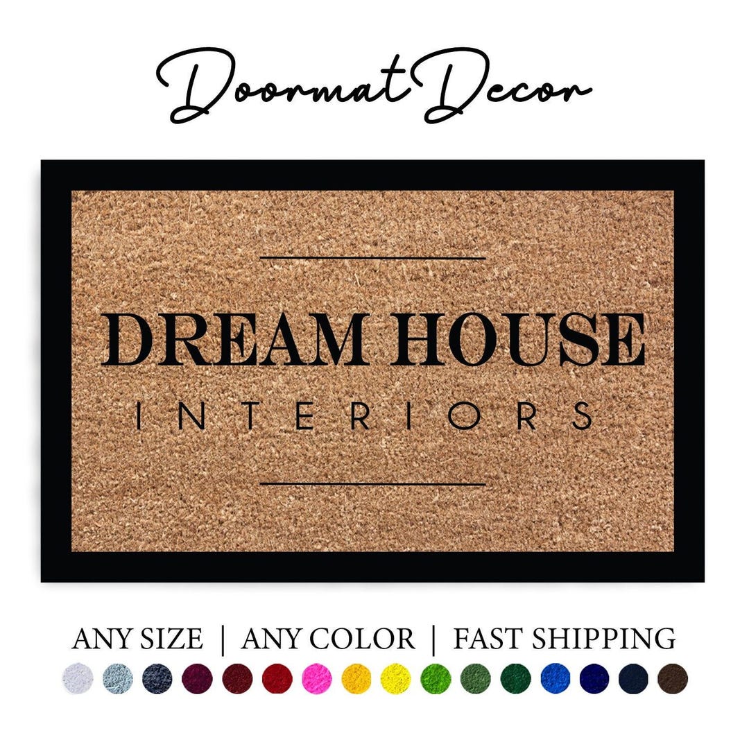 Custom Logo Doormat 3x5 Ft Personalized Welcome Mat for Business ...
