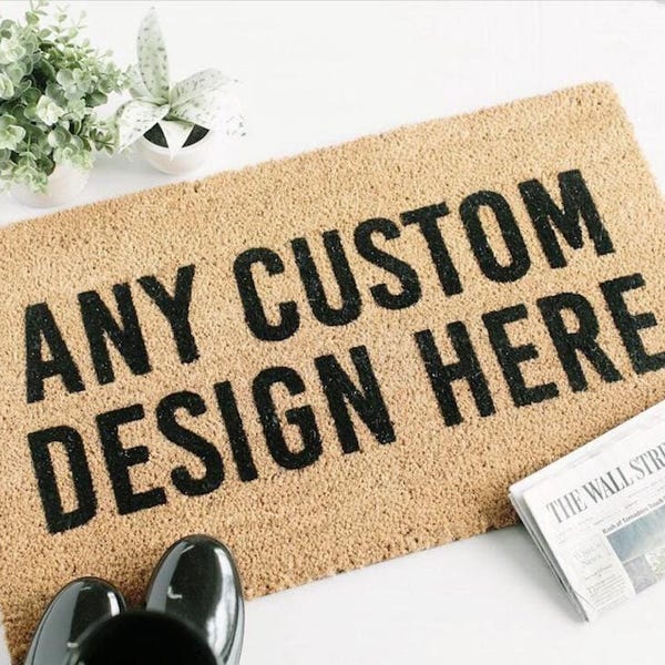 Custom Personalized Welcome Mats - Etsy