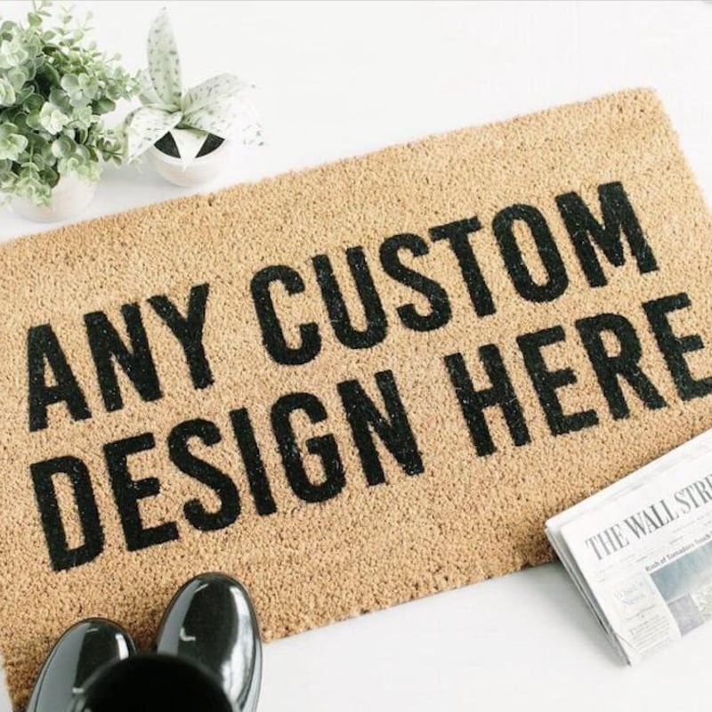 Custom Logo. Doormat - Etsy